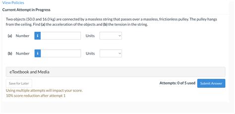 Solved Two Objects 500 And 160 Kg Are Connected By A