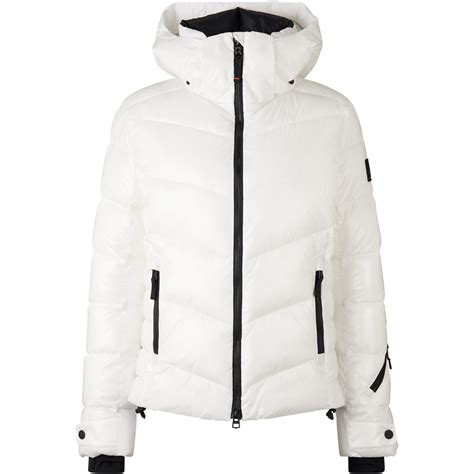 Bogner Fire Ice Women Ski Jacket Saelly Shiny Off White Xspo