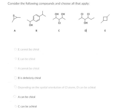 Solved Choose All The Correct Statements Molecules With