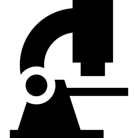 Microscope Basic Straight Filled Icon