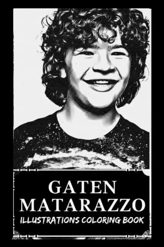 Illustrations Coloring Book Gaten Matarazzo Positive Educational And Fun Antistress Activity