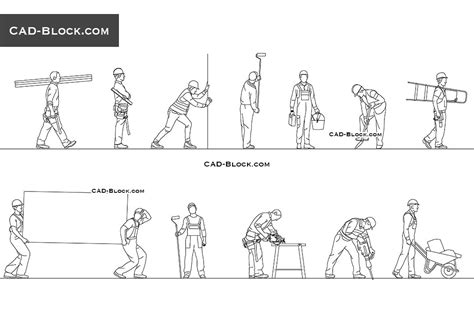 Cad Blocks Of Building Workers In Autocad Buy 2d Models Cad Blocks Of Building Workers In Autocad Buy 2d Models