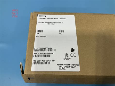 Hpe R3w47a P22764 001 Intel Pac N3000 N3000v Fpga Network Accelerator Card Ebay