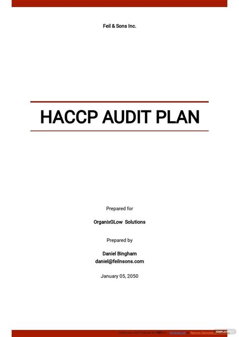 Haccp Internal Audit Checklist Sample Images