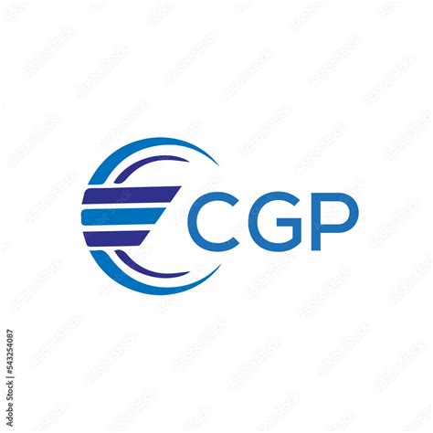 Cgp Letter Logo Cgp Blue Image On White Background Cgp Vector Logo
