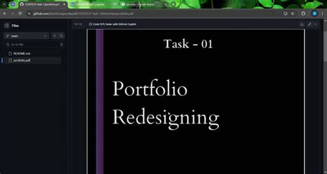 Mohith Sai On Linkedin I Have Completed Given Task It Named As Portfolio Redesigning Codtech It