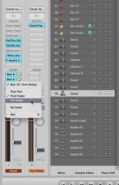 Morph Productions Monitoring Effects In Logic Pro While Recording Reverb Delay Etc