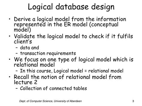 PPT Logical Database Design PowerPoint Presentation Free Download ID