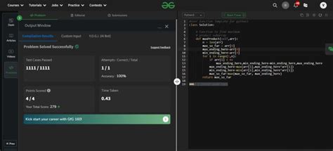 Gfg160 Geekstreak2024 Geeksforgeeks Geeksforgeeks Codingjourney Vijayakumar Prashanth