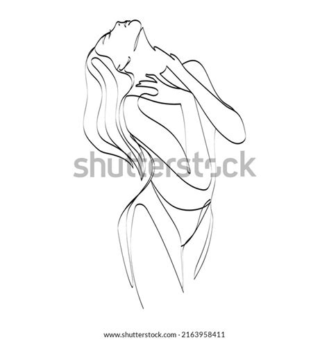Sketch Line Art Sexy Woman Vector Stock Vector Royalty Free 2163958411 Shutterstock