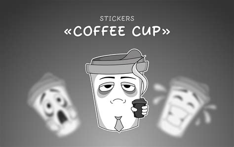 Stickers Coffee Cup Illustrations Behance