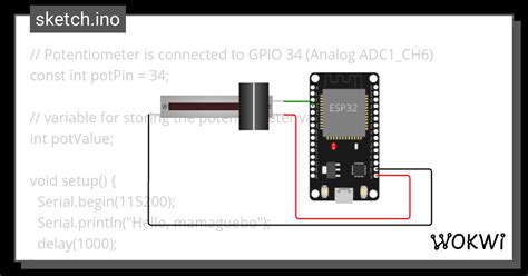 Prueba Esp32 Pot Wokwi Esp32 Stm32 Arduino Simulator
