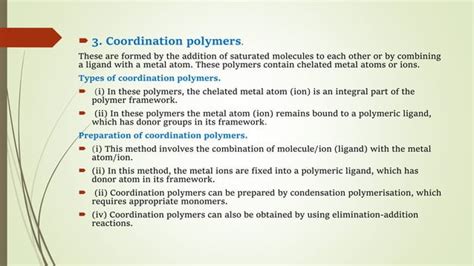 Classification Of Inorganic Polymers By Dr Salma Amir Pptx