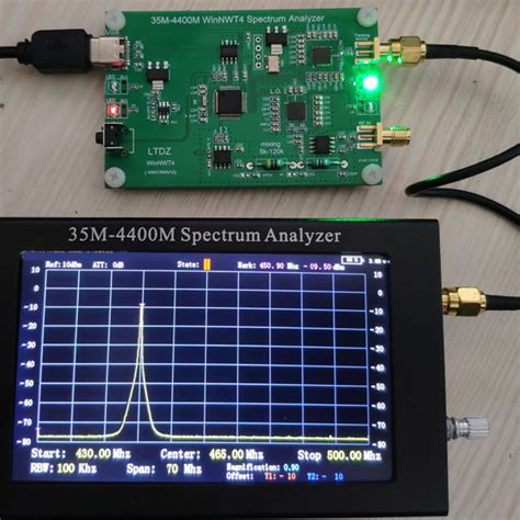 Ryo Tools Spectrum Analyzer Module 35mhz‑4400mhz Frequency Analysis Board For Winnwt4 Rf Signal