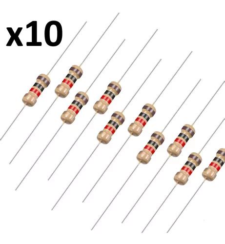 resistor 1k 1 4w x10 unidades arduino prototipagem mercadolivre