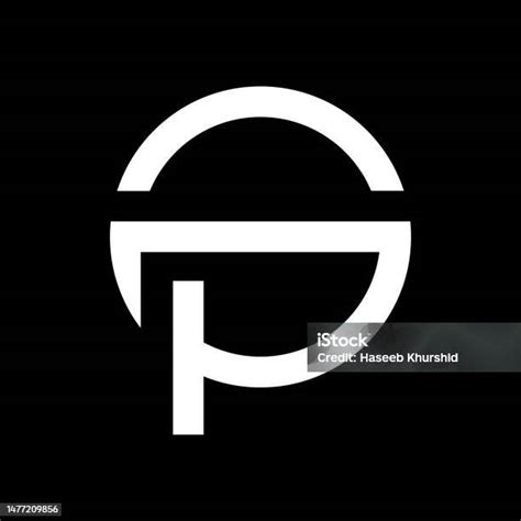 최소한의 Gp 로고 고급 배경에 Pg 편지의 아이콘입니다 Gp 모노그램 이니셜을 기반으로 한 로고 아이디어 전문적인 다양한 문자 기호와 배경에 Pg 로고 0명에 대한 스톡