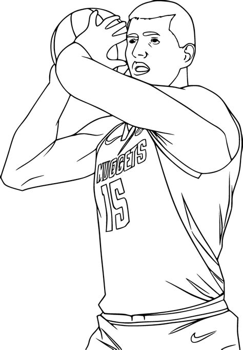 Nikola Jokić Coloring Pages 100 Free Printable And Fun