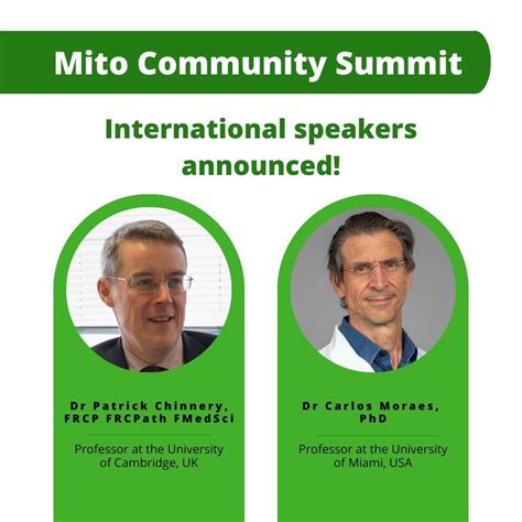 Introducing Our 2 International Speakers For The 2024 Mito Community Summit Dr Patrick Chinnery