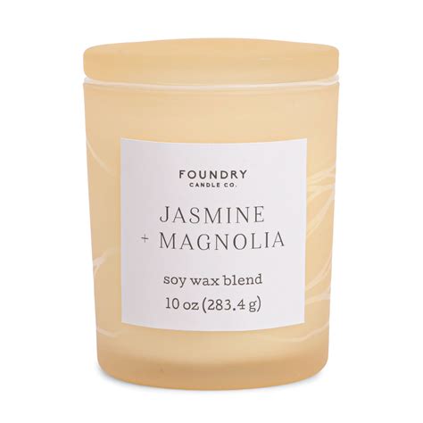 Foundry Candle Co Jasmine And Magnolia Scented Soy Candle Shop Candles