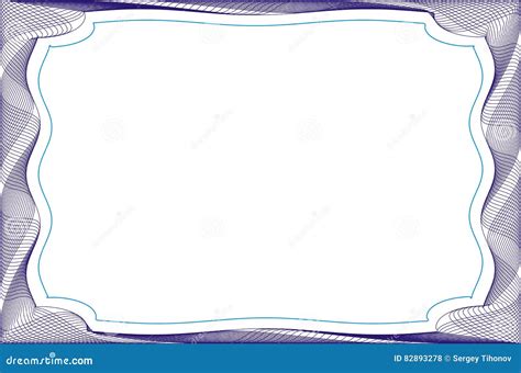 Frame Blank Template For A Certificate Stock Illustration Illustration Of Success Certificate