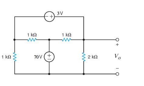 Solved Chapter 3 Problem 3074 Find Vo In The Circuit In