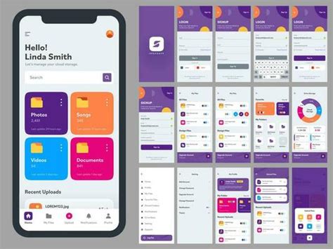 Mobile App Ui Kit Vector Art Icons And Graphics For Free Download