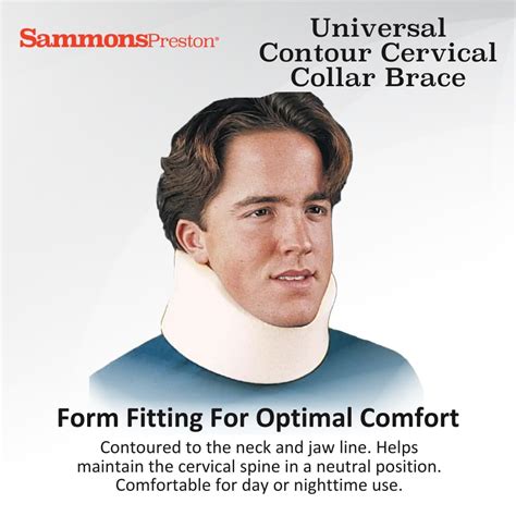 Universal Contour Cervical Brace Adjustable Hook And