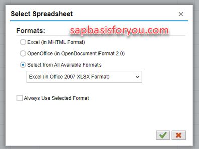 Office Integration With WEBGUI SAP BASIS For You