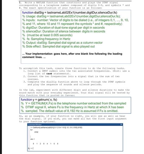 1 write a matlab function that constructs and plays