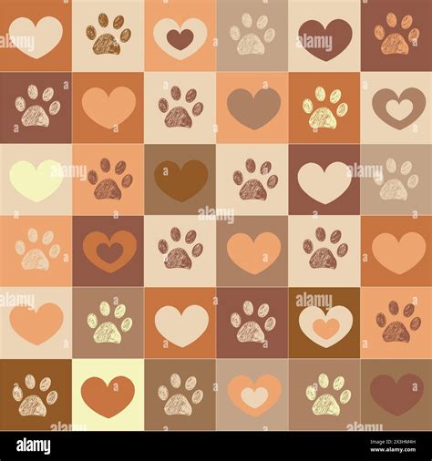 Check Pattern Background Hearts Stock Vector Images Alamy