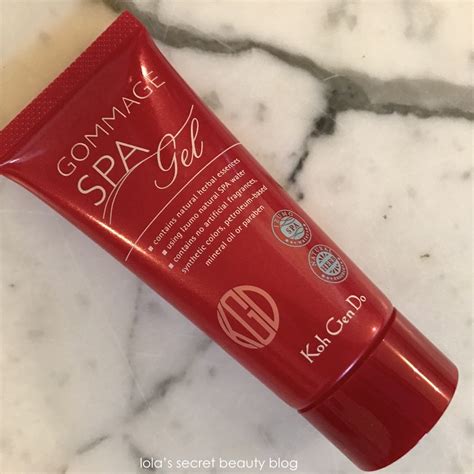 Lolas Secret Beauty Blog Koh Gen Do Gommage Spa Gel And Moisture Spa