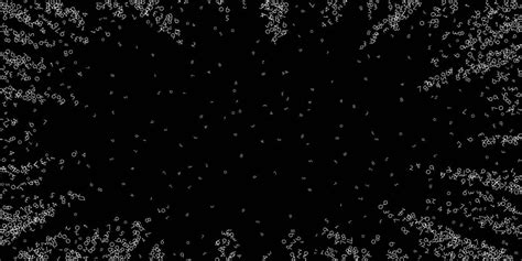 Chaotic Binary Digits In Falling Numbers On Black Background Vector