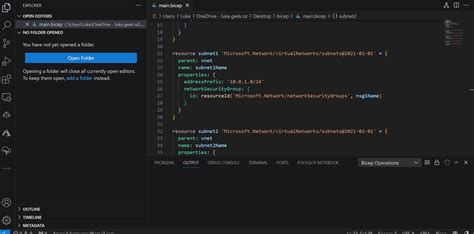 Azure Bicep Deploy Pane Lukegeeknz