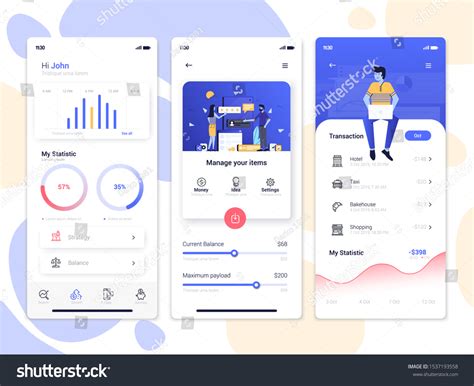 Modern User Interface Ux Ui Screen Stock Vector Royalty Free 1537193558 Shutterstock
