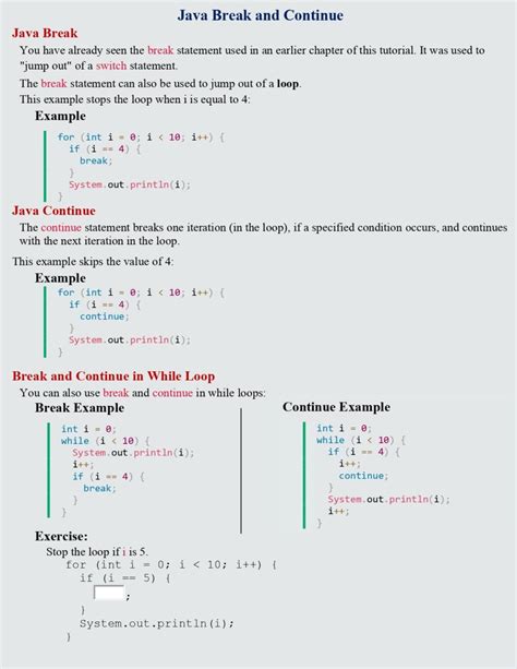 Java From Scratch Lesson 7 Pdf Java While Loop And For Loop Connect