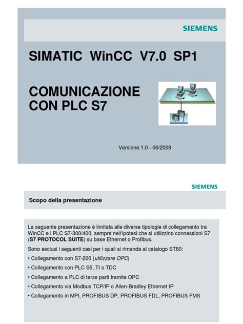 Simatic Wincc V7 0 Comunicazione Pdf