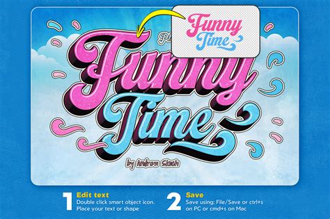 Funny Cartoon Text Effect Filtergrade