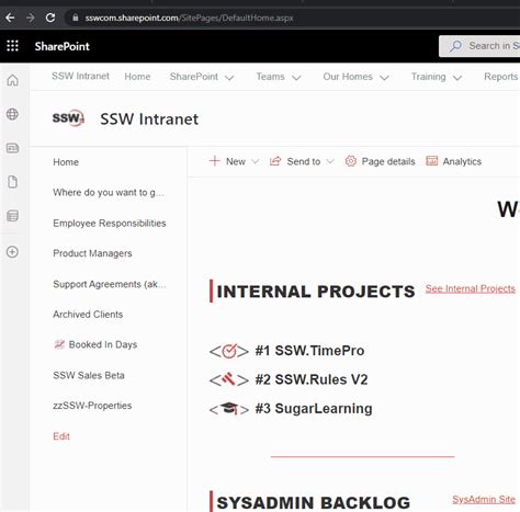 Do You Use The Best SharePoint Navigation SSW Rules
