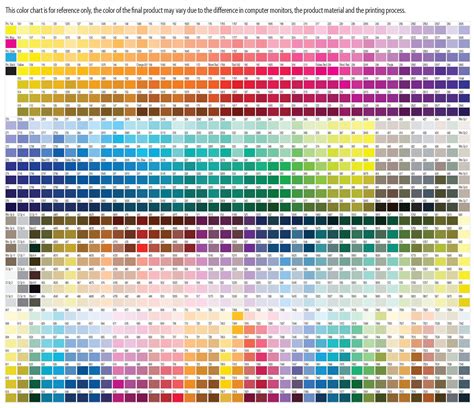 Printable Cmyk Color Chart All For One