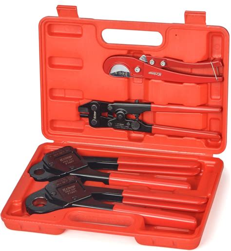 Icrimp Iws 1807cn Pex Crimping Tool Kit With Pex Crimpers Pex Tubing Cutter Copper Ring