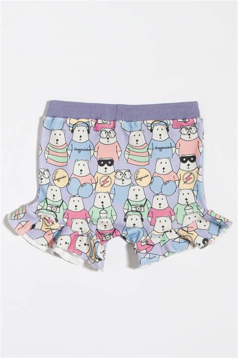 Shortinho Beb Urso Candy Shortinho Roupas De Crian As Pernas