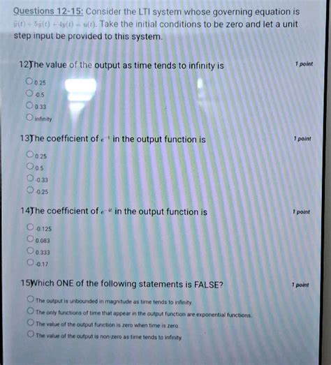 Questions Consider The LTI System Whose StudyX