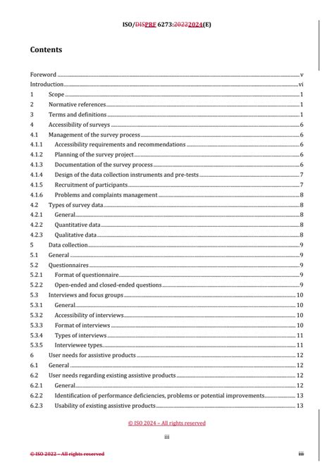 ISO 6273 2024 Assistive Products Accessibility Guidelines And Requirements To Survey The Needs