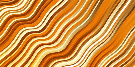 Light Orange Vector Background With Curved Lines Abstract Gradient Illustration With Wry Lines