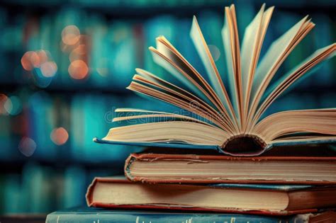 A Stack Of Open Books With Pages Fluttering Conveying The Notion Of