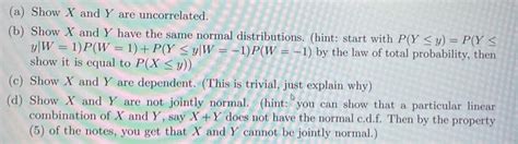 Solved This Question Is About An Example That Two Random Chegg