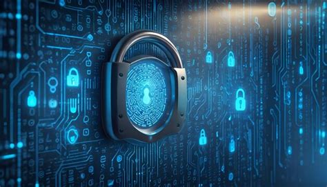 A Digital Fingerprint Made Of Glowing Blue Circuits And Binary Code Surrounded By Floating