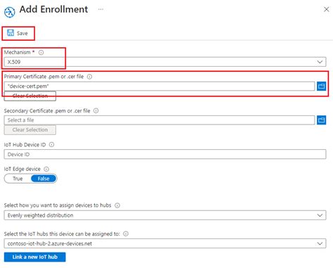 Quickstart Provision An X509 Certificate Simulated Device To