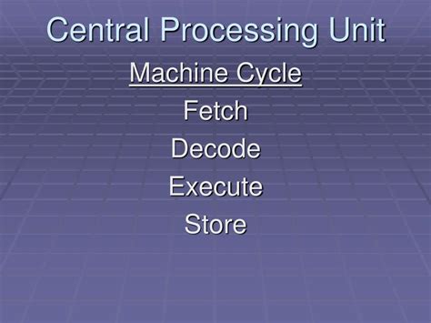 PPT Central Processing Unit PowerPoint Presentation Free Download ID