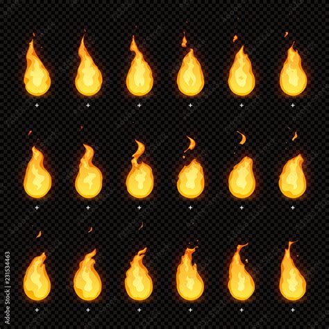Fire Animation Flaming Flame Fiery Blaze And Animated Blazing Fire